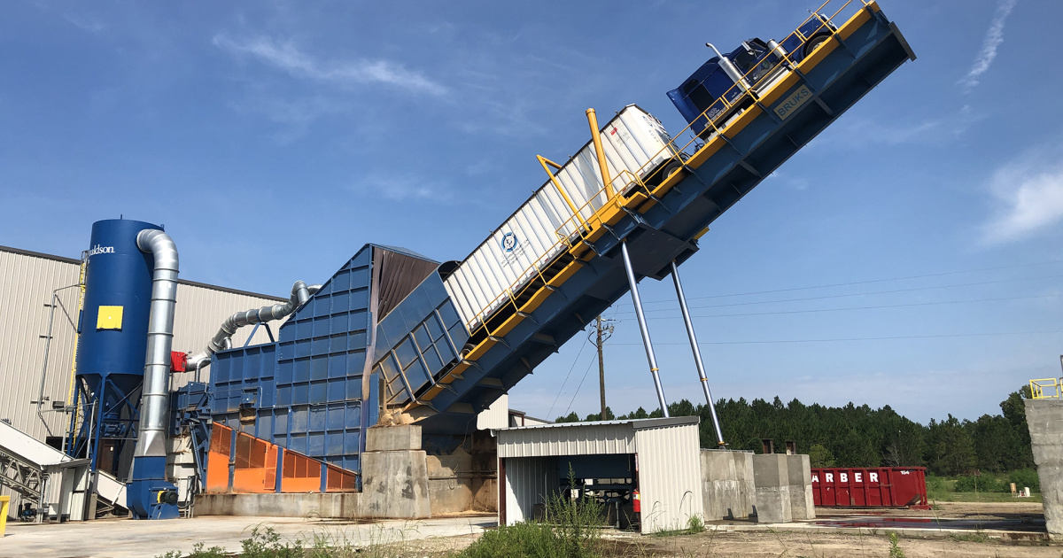 Truck unloading | Bruks Siwertell